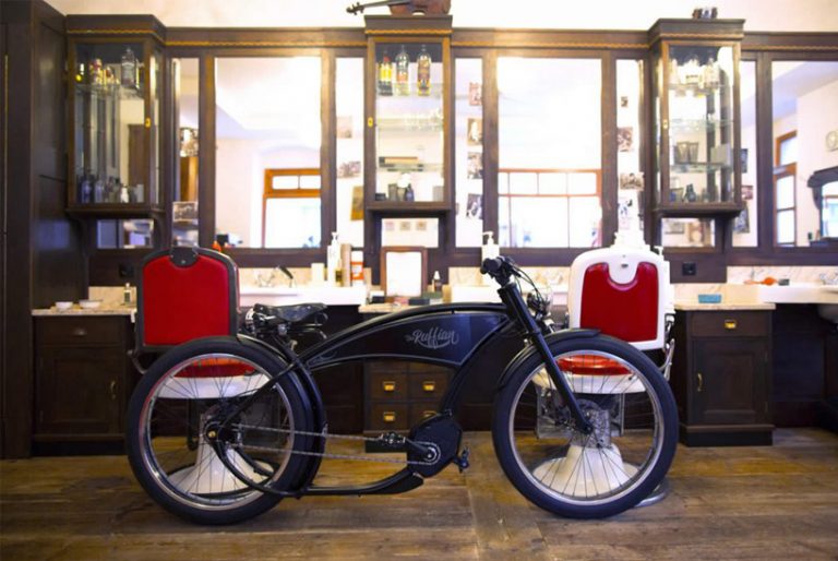 ruff cycles' ruffian electric bike echoes motorcycle style from 1900s