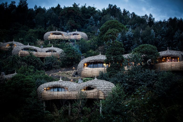 wilderness safaris opens six luxury villas in rwanda with thatched roofs