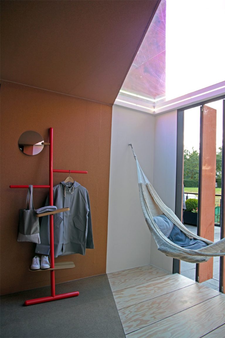 MINI LIVING + sam jacob install 'urban cabin' for london design festival