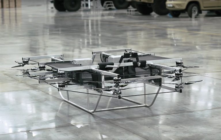 kalashnikov unveils electric-powered flying car