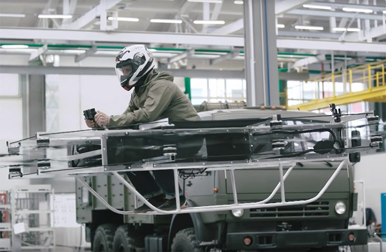 kalashnikov unveils electric-powered flying car
