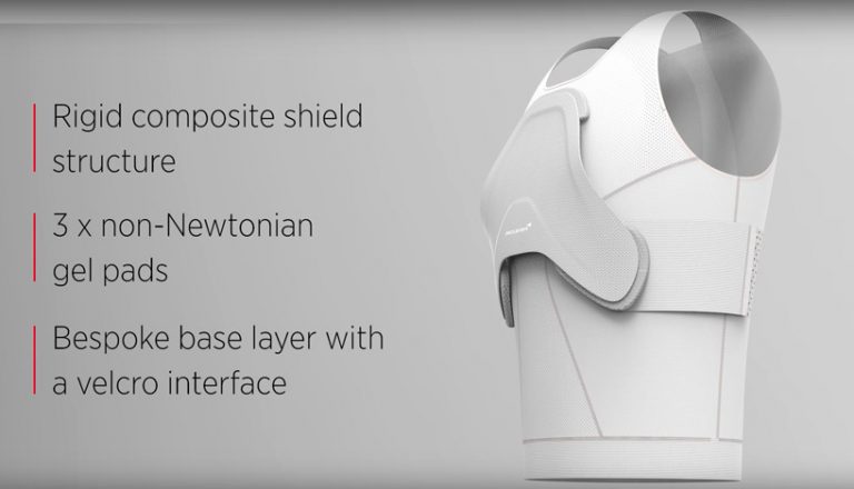 mclaren develops carbon fiber chest shield made of F1 race car components