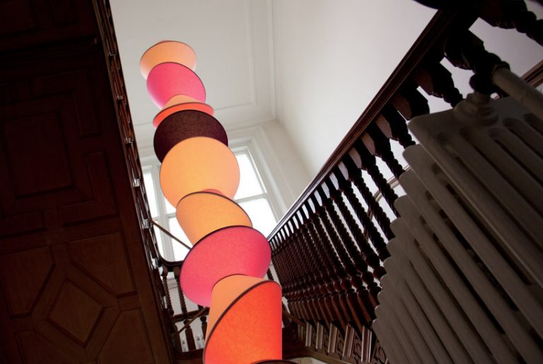 shadevolume stacks rotating and colorful totems of light across london