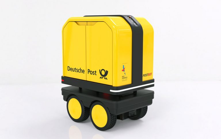 deutsche post launch testing of autonomous robot PostBOT