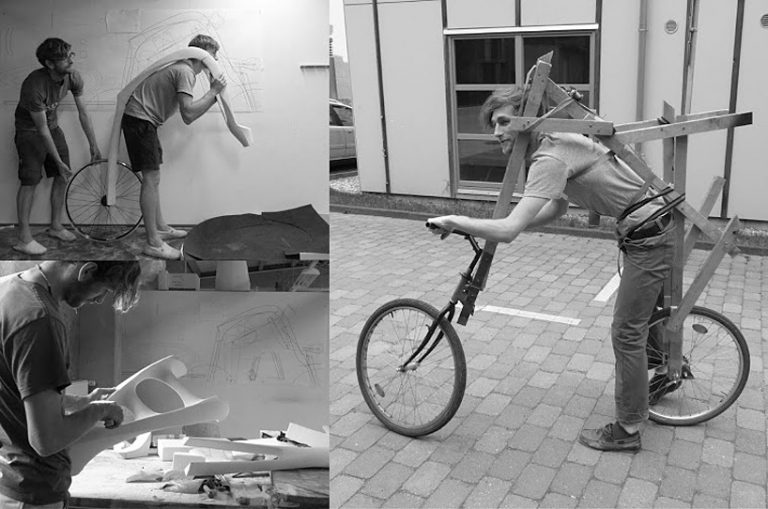 the fliz pedal-less bicycle concept lets people ride while hanging out