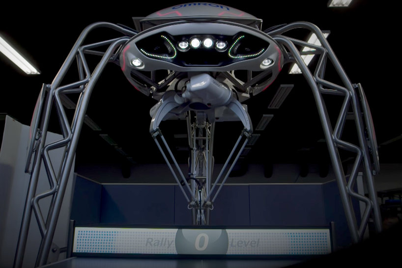 OMRON's forpheus ping pong playing robot uses artificial intelligence