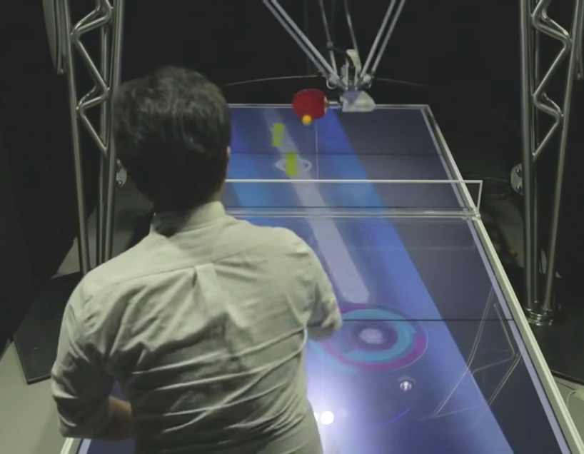 OMRON's forpheus ping pong playing robot uses artificial intelligence