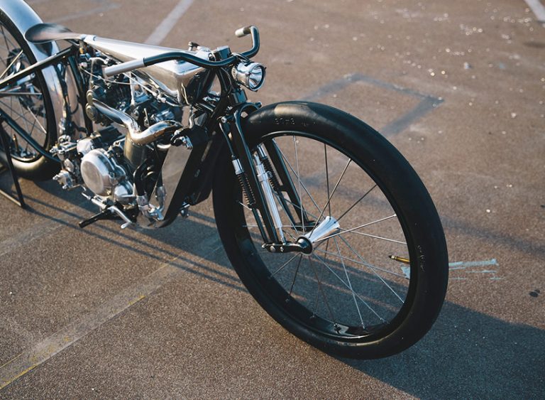 hazan motorworks' supercharged KTM motorcycle boasts exceptional metalwork