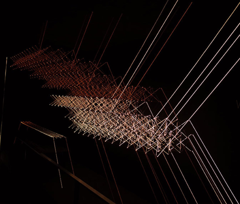nownao's eclectic weaving light installation featured at tokyo midtown