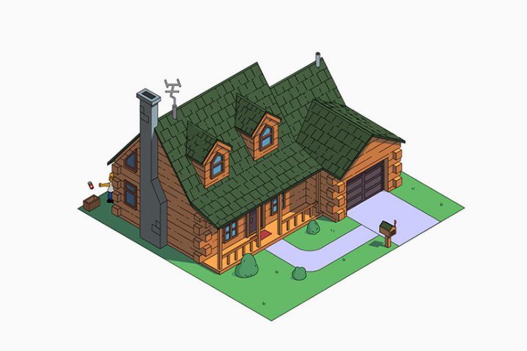 what the simpsons' home would look like in different architectural styles