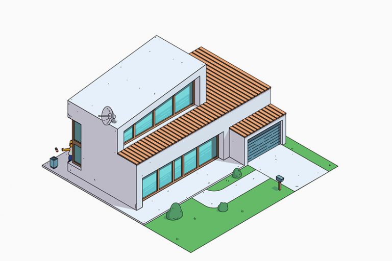what the simpsons' home would look like in different architectural styles
