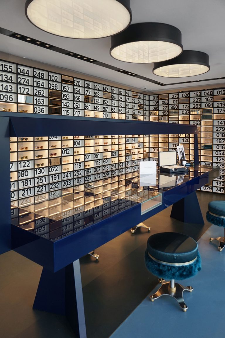dimore studio designs 'spectacle laboratory' for oliver peoples miami store