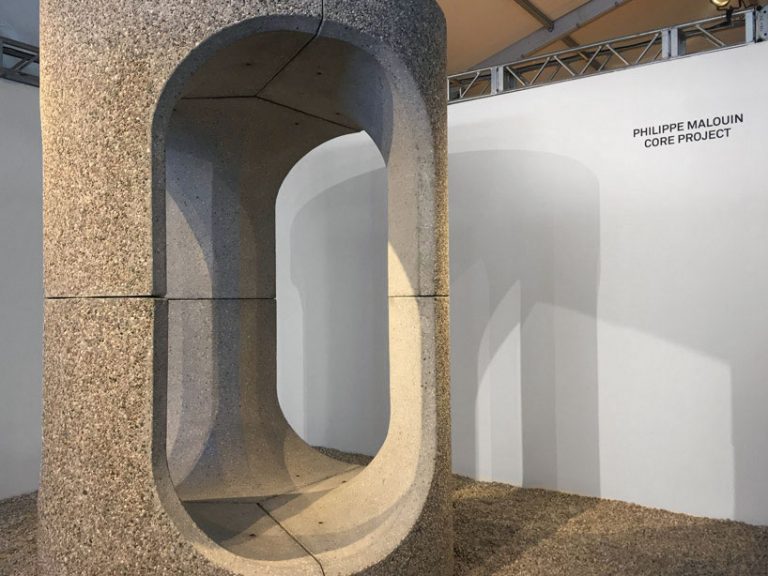 brutalist superbench by philippe malouin exhibited by salon 94 for design miami/