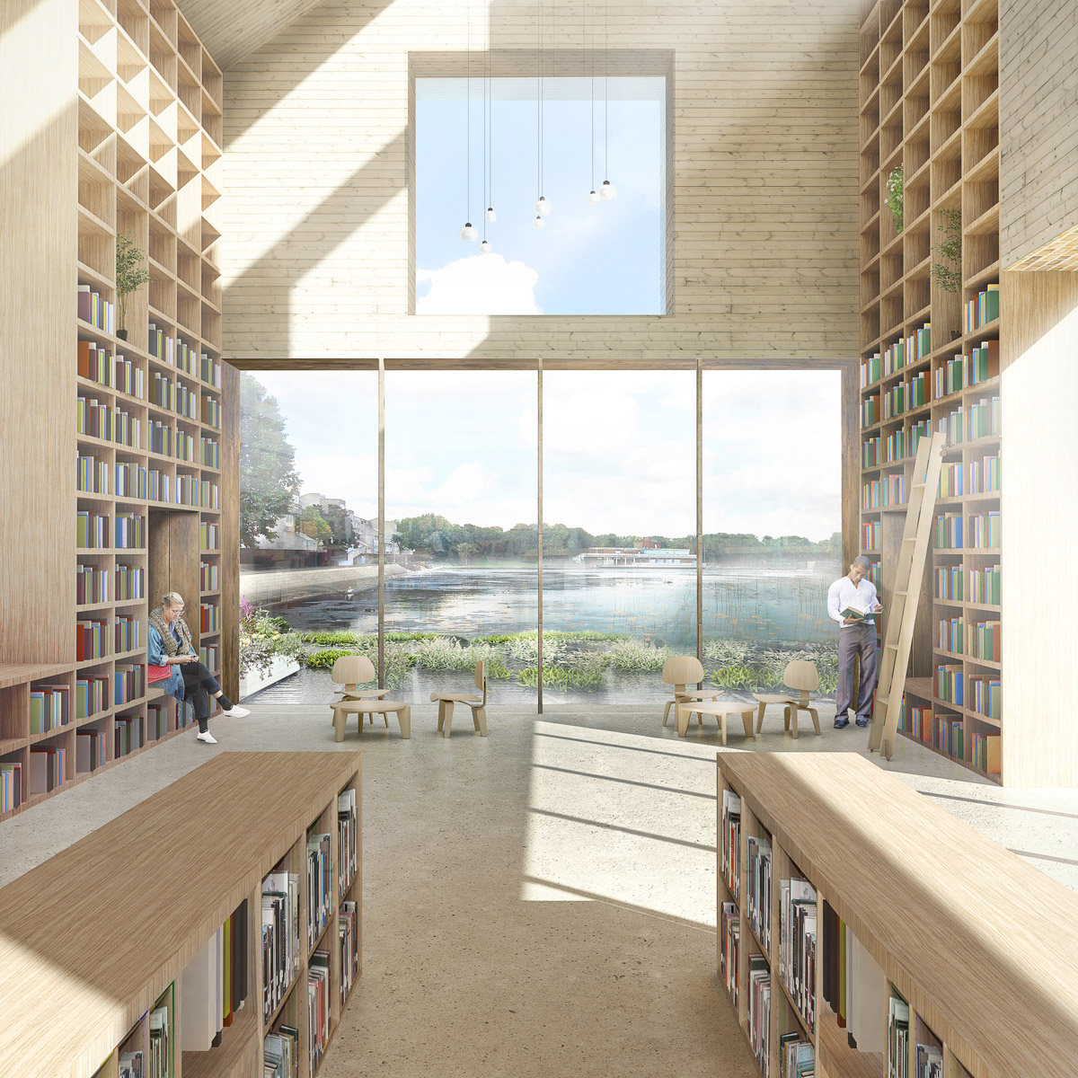 reiulf ramstad architects designs library intimate with the london ...