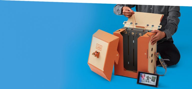 nintendo unveils DIY cardboard robots to enhance gaming on switch