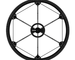 NASA & goodyear design airless spring tire for extraterrestrial surfaces