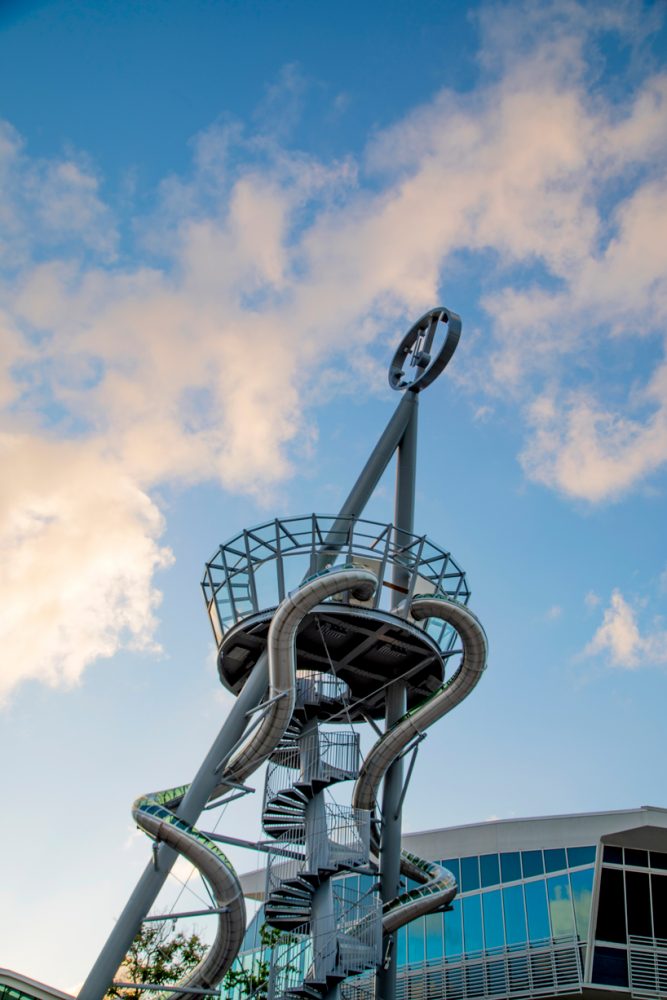 if only carsten höller designed an adventure slide tower in every city