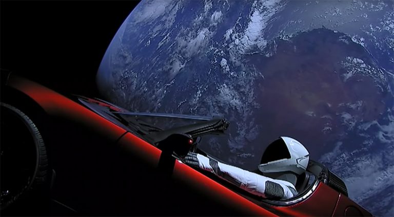 see last image of elon musk's spaceX starman before failing to reach ...