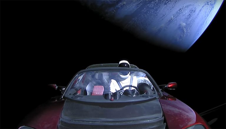 see last image of elon musk's spaceX starman before failing to reach ...