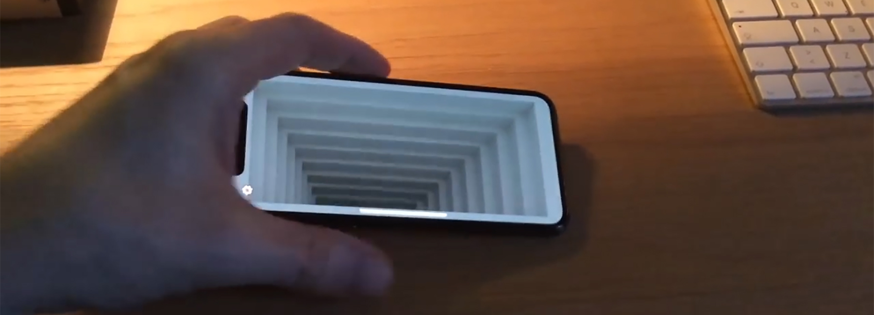unsettlingly awesome iPhone X illusion will suck you into an infinite ...