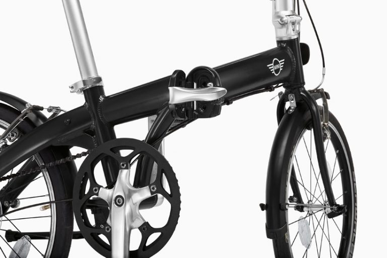new MINI folding bike packs pedal power with functional, contemporary ...