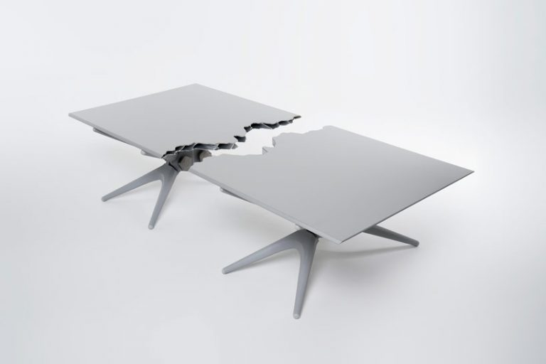 pentatonic x snarkitecture's fractured furniture reimagines the ...