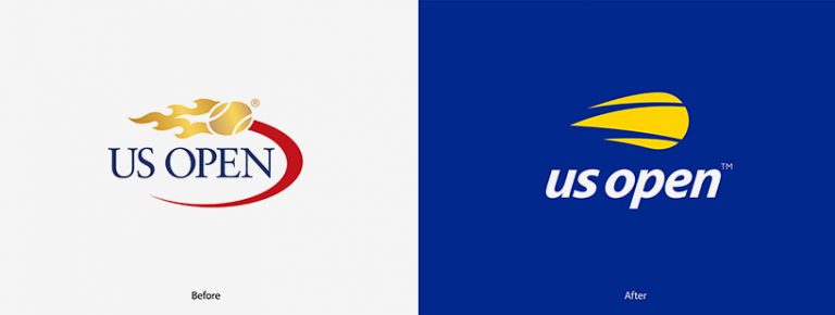 tennis' US open gets a sans serif, lowercase rebrand