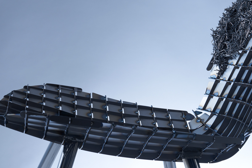 we+ designs unique, steel wire collection using magnetic forces