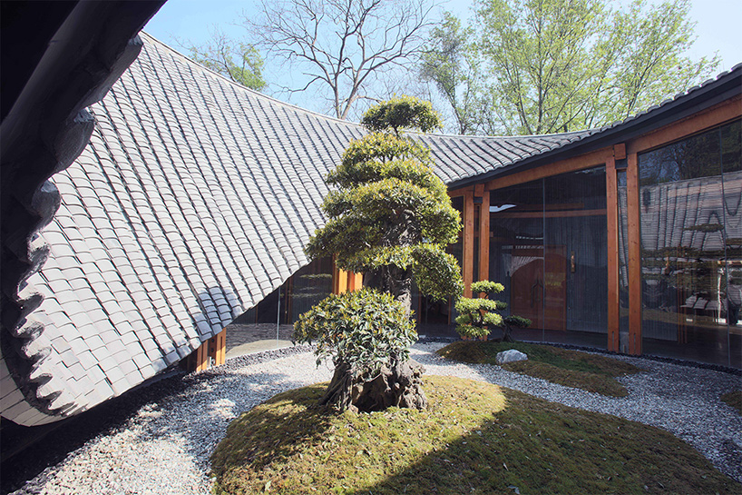 archi-union's 'in bamboo' pavilion is shaped like a infinity symbol
