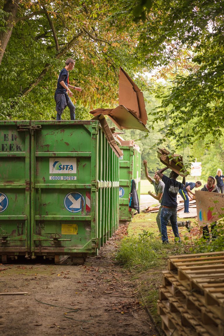 100% recyclable cardboard tents are pitching up at festivals