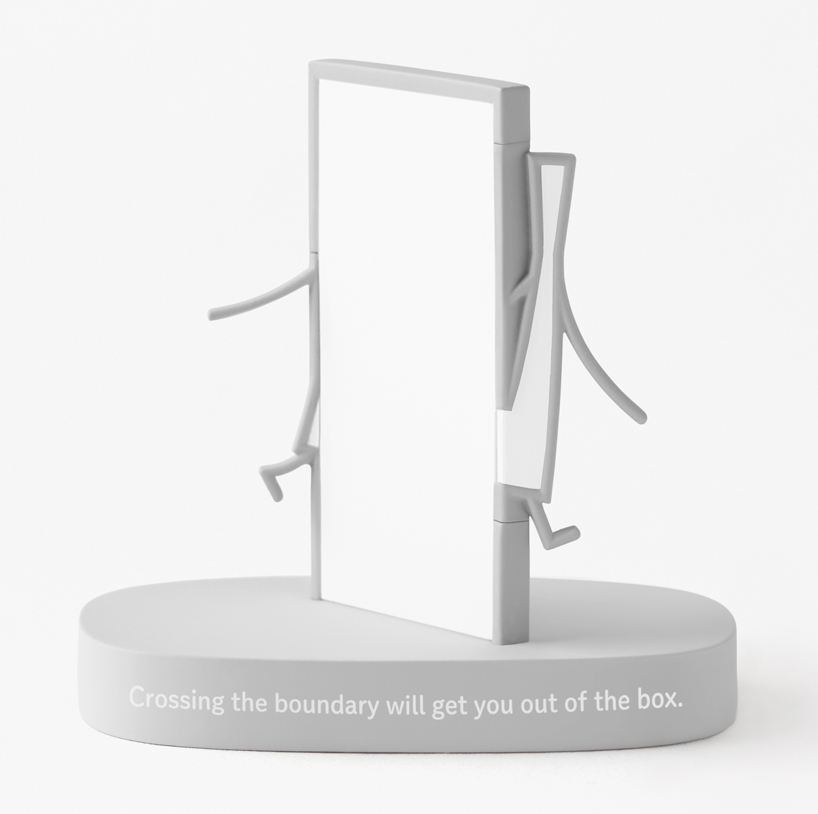 nendo designs sketch capsule figures for kaiyodo's toy machine