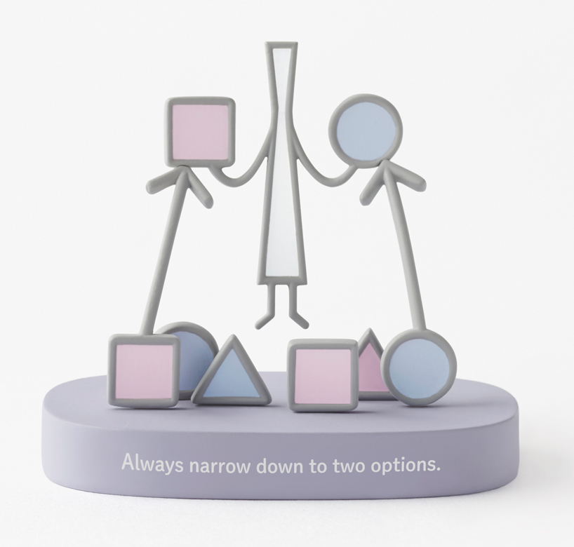 nendo designs sketch capsule figures for kaiyodo's toy machine