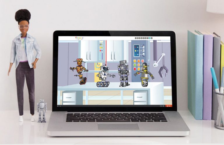robotics engineer barbie builds robots and teaches code