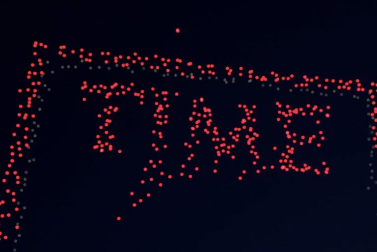 TIME magazine creates its latest cover with 958 drones