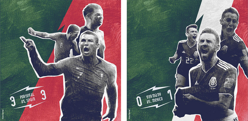 nacione creates football cards that feature the 2018 FIFA world cup's ...