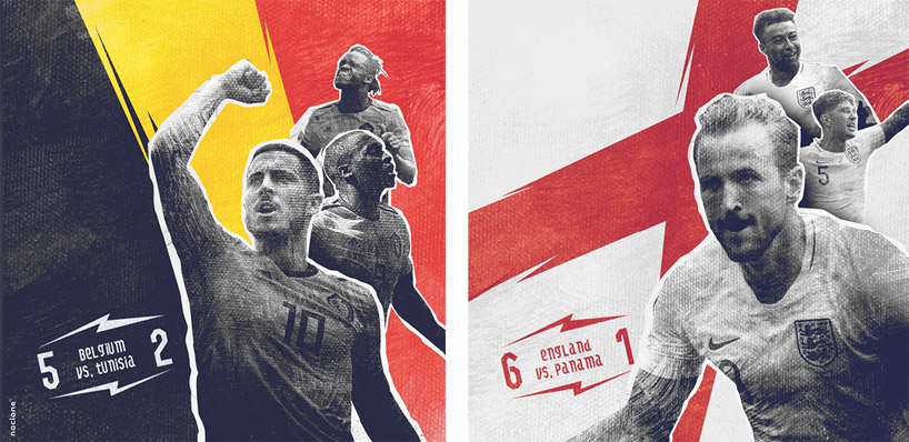 nacione creates football cards that feature the 2018 FIFA world cup's ...