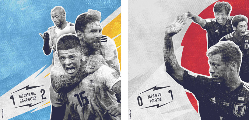 nacione creates football cards that feature the 2018 FIFA world cup's ...