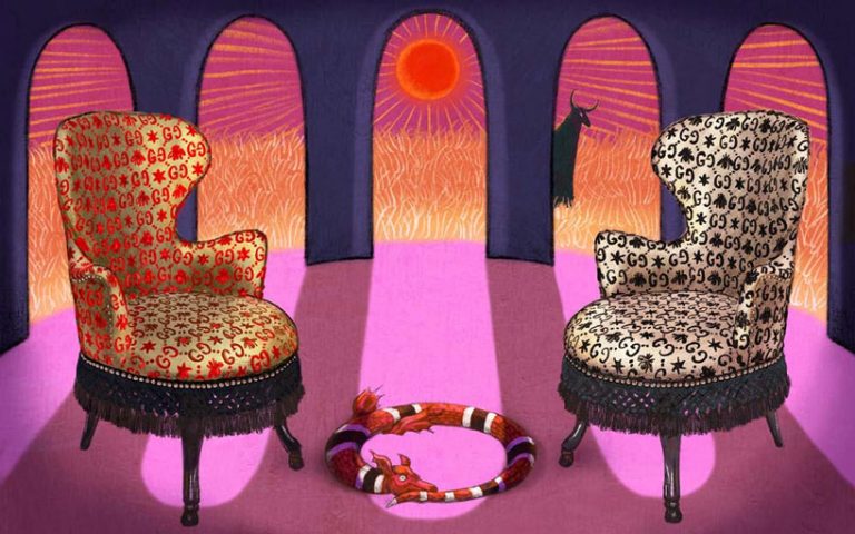 the gucci décor 2018 collection captures a rich history of italian artisans