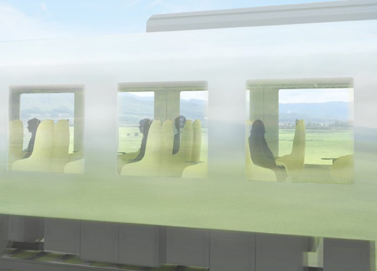 a look inside kazuyo sejima's mirrored japanese commuter train