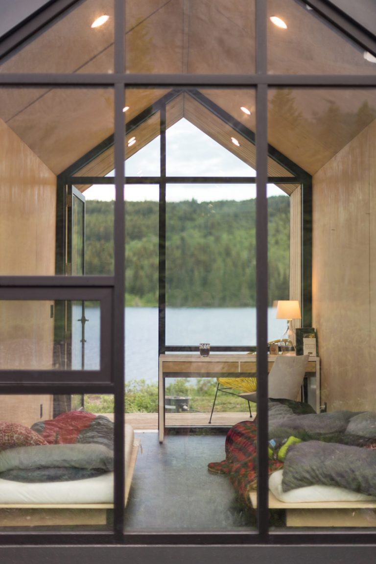 'plug and play' prefab cabin by drop structures can be installed ...