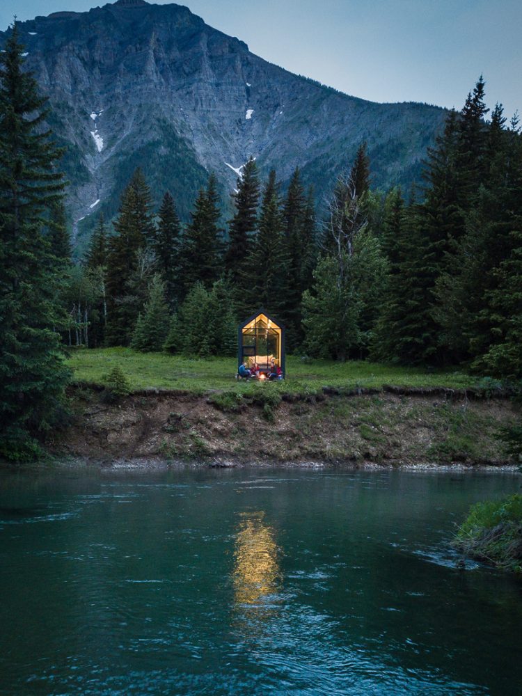 'plug and play' prefab cabin by drop structures can be installed ...