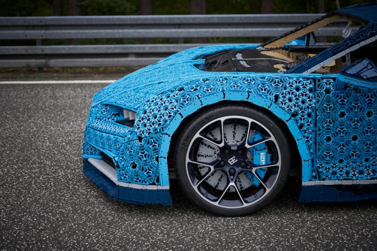 LEGO built a life-size Technic bugatti chiron model