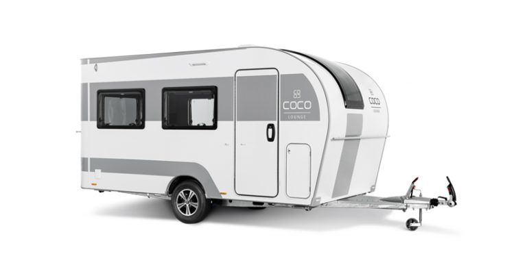 the coco e-camper is designed for electric cars, featuring a dual-motor ...