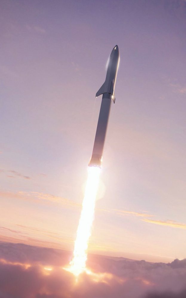 elon musk tweets new images of forthcoming spaceX BFR spacecraft