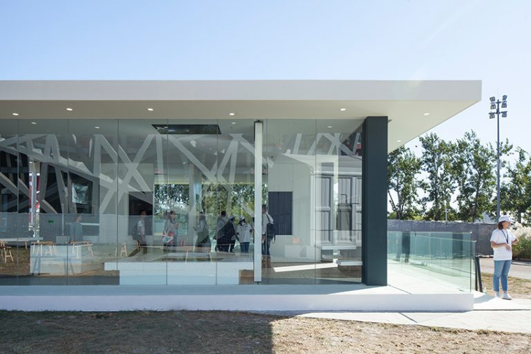 'infinite living' pavilion by crossboundaries can be reconfigured on demand