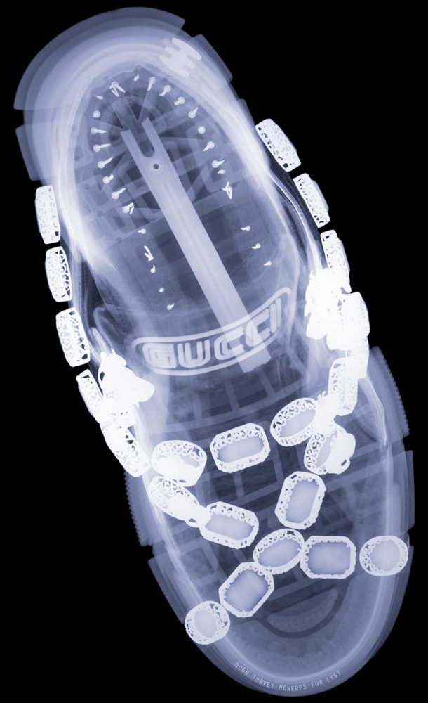 your favorite sneakers have been x-rayed and this is how they look