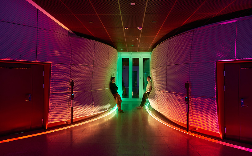 translucent structures made of compressed concrete and bubble wrap