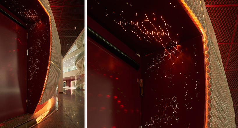 translucent structures made of compressed concrete and bubble wrap