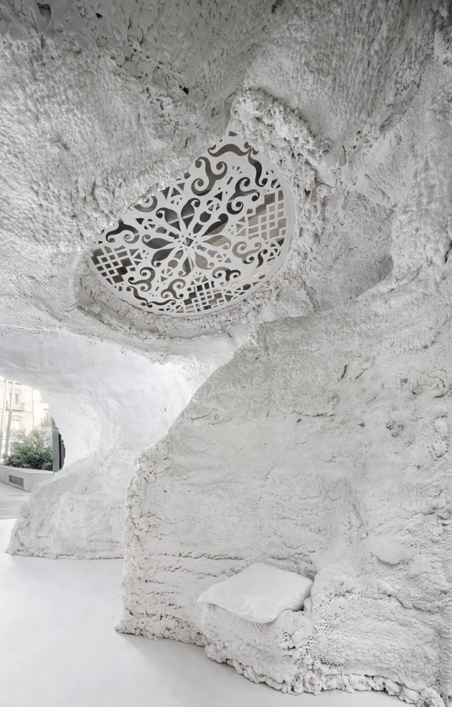 TAKK architects presents cavernous grotto interior in madrid