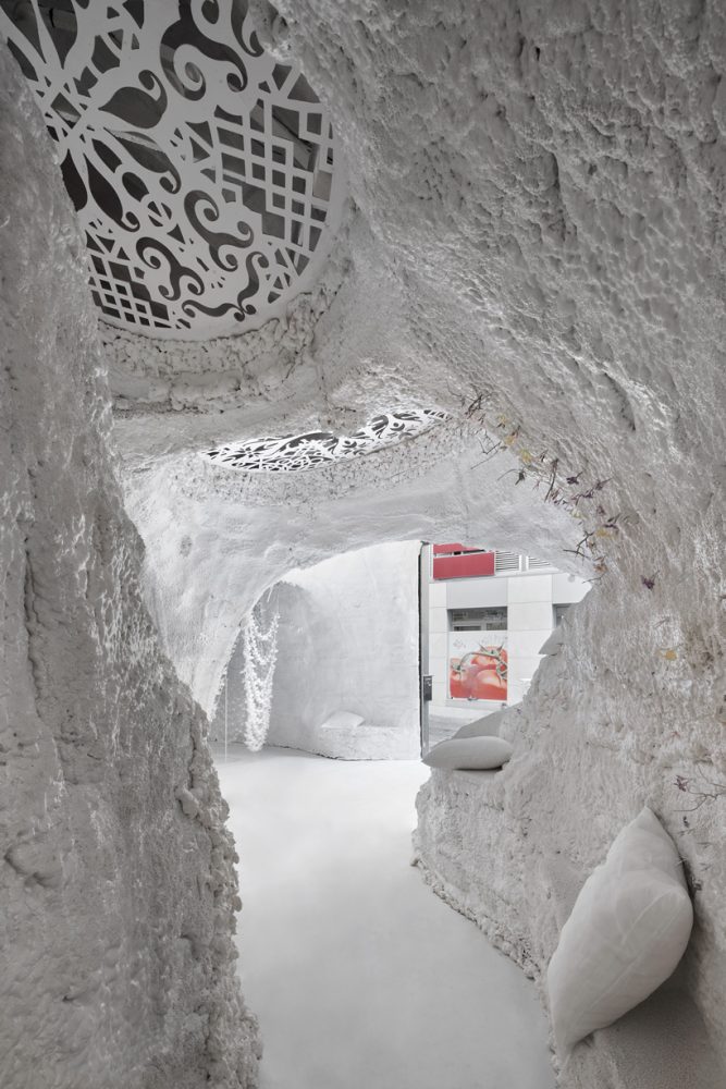 TAKK architects presents cavernous grotto interior in madrid
